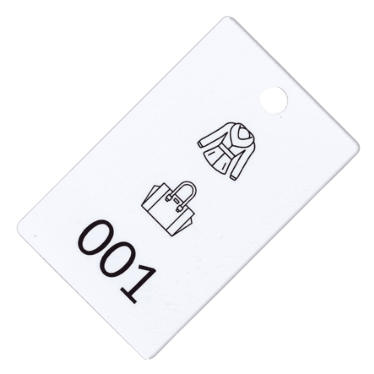 Cloakroom Tags, Pre-Printed Coat & Bag Design, 100 Pairs – The Card Network