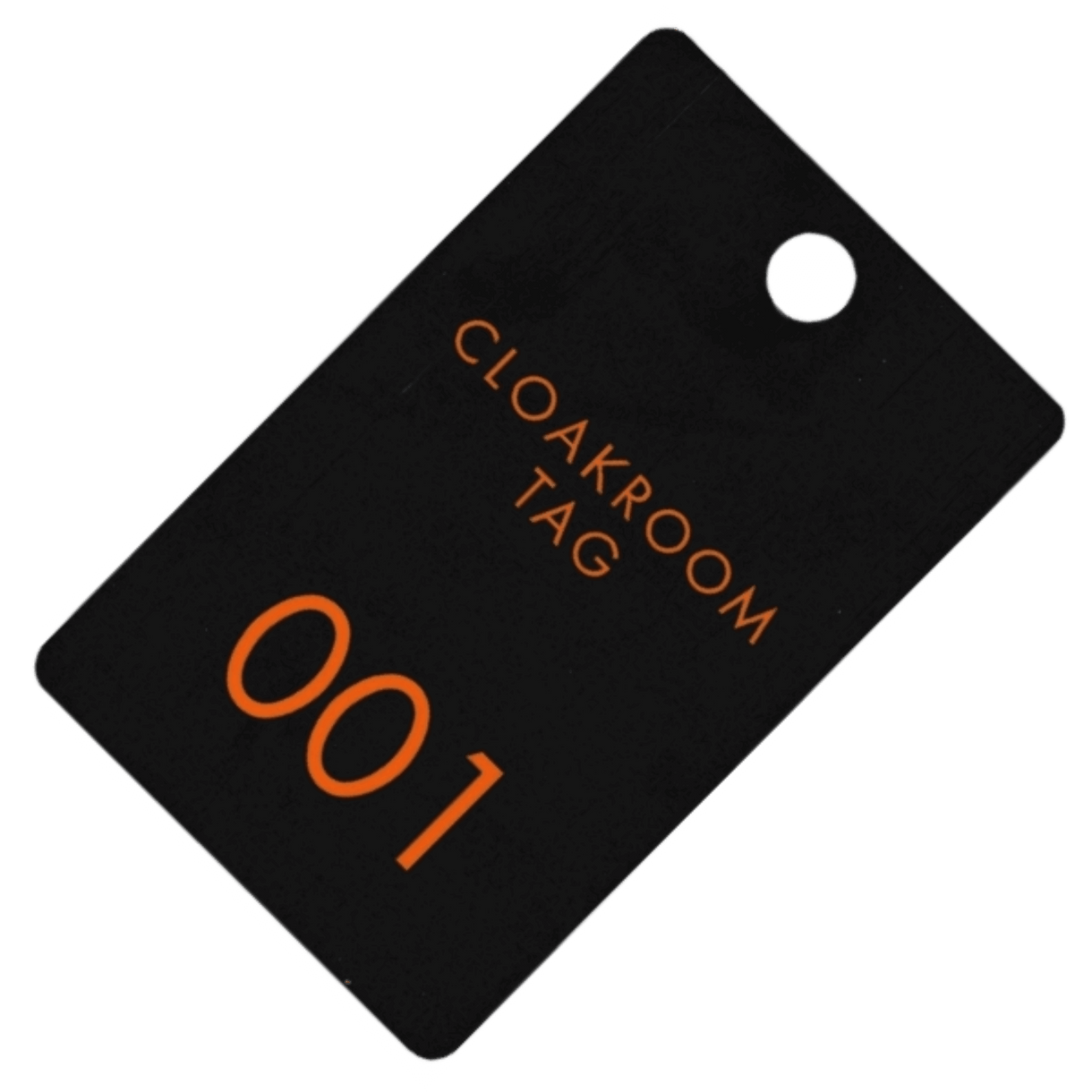 Black Cloakroom Tags, Pre-Printed, 100 Pairs – The Card Network